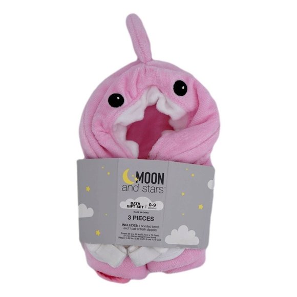 Moon And Stars | Other | Moon And Stars Infant 3 Piece Hooded Pink ...